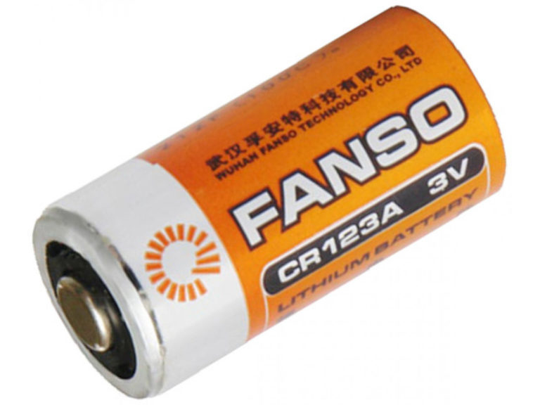 3V CR123A Lithium Battery, Fanso - Ecocell