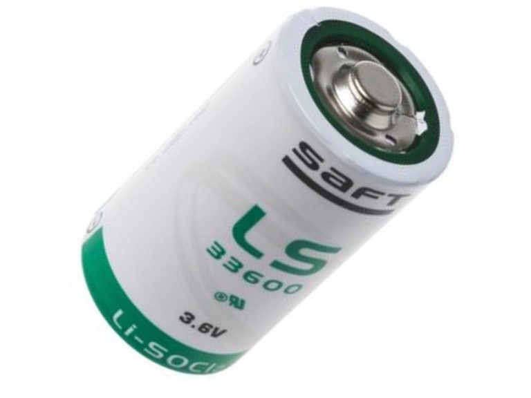 3.6V D Size Lithium Battery 17Ah, Bobbin Type, Saft LS33600 - Ecocell